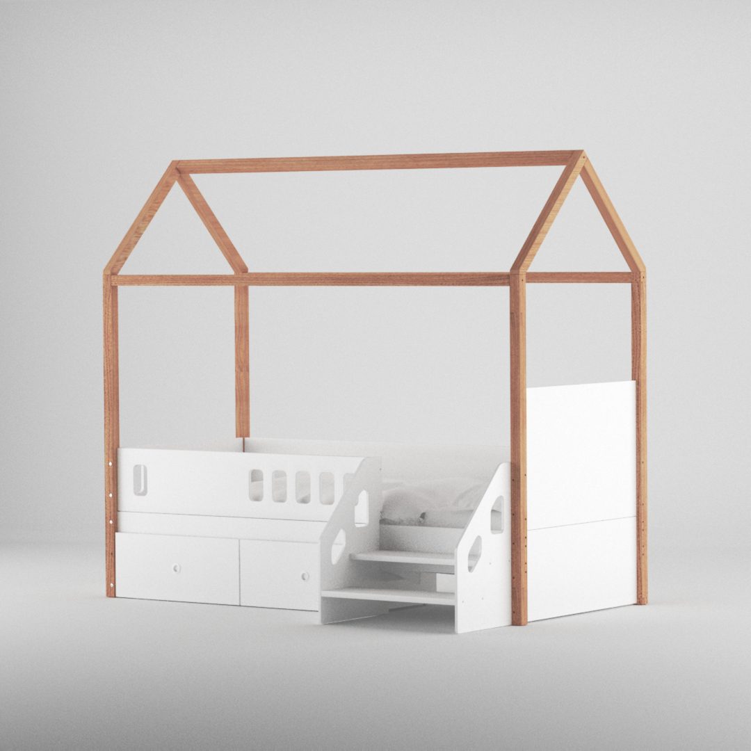 Cama Casita Montessori – Valenziana Montevideo