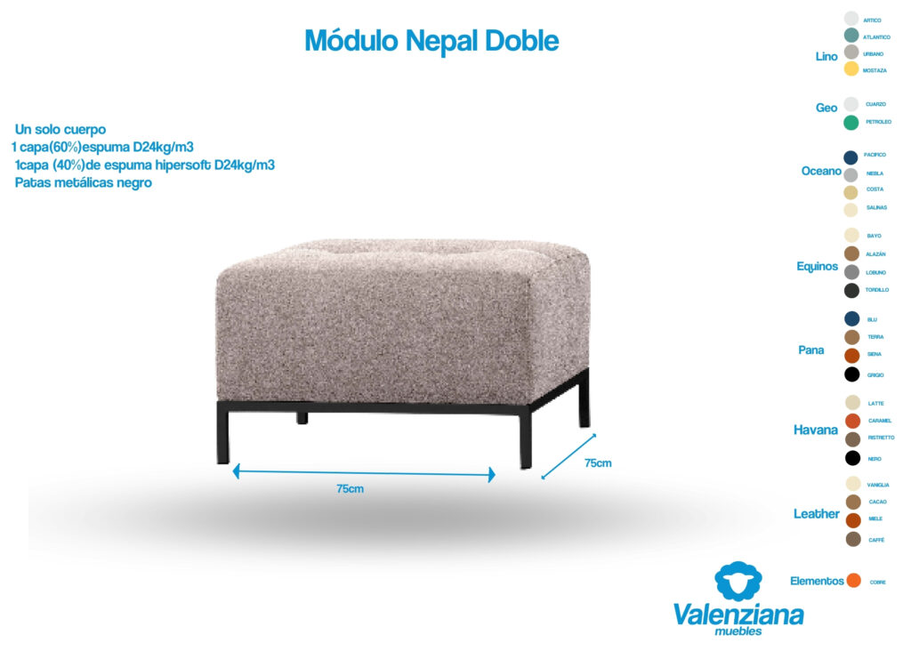 Nepal Modulado (consultar colores disponibles) – Valenziana Montevideo